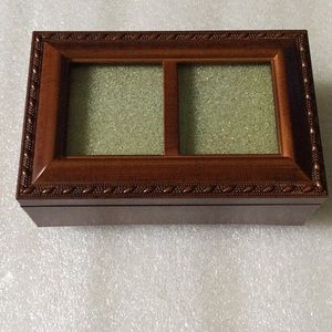 music photo box | Accessories | Mahogany Wood Photo Frame Music Box ...